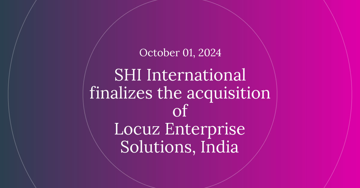 SHI Expands Global Reach with Acquisition of Locuz Enterprise Solutions ...