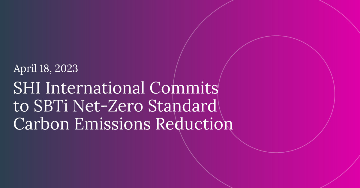Shi International Commits To Sbti Net Zero Standard Carbon Emissions
