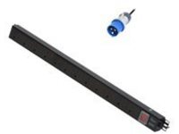 VERTICAL 12 WAY PDU 12 X UK SOCKETS TO 16A COMMANDO PLUG | SHI